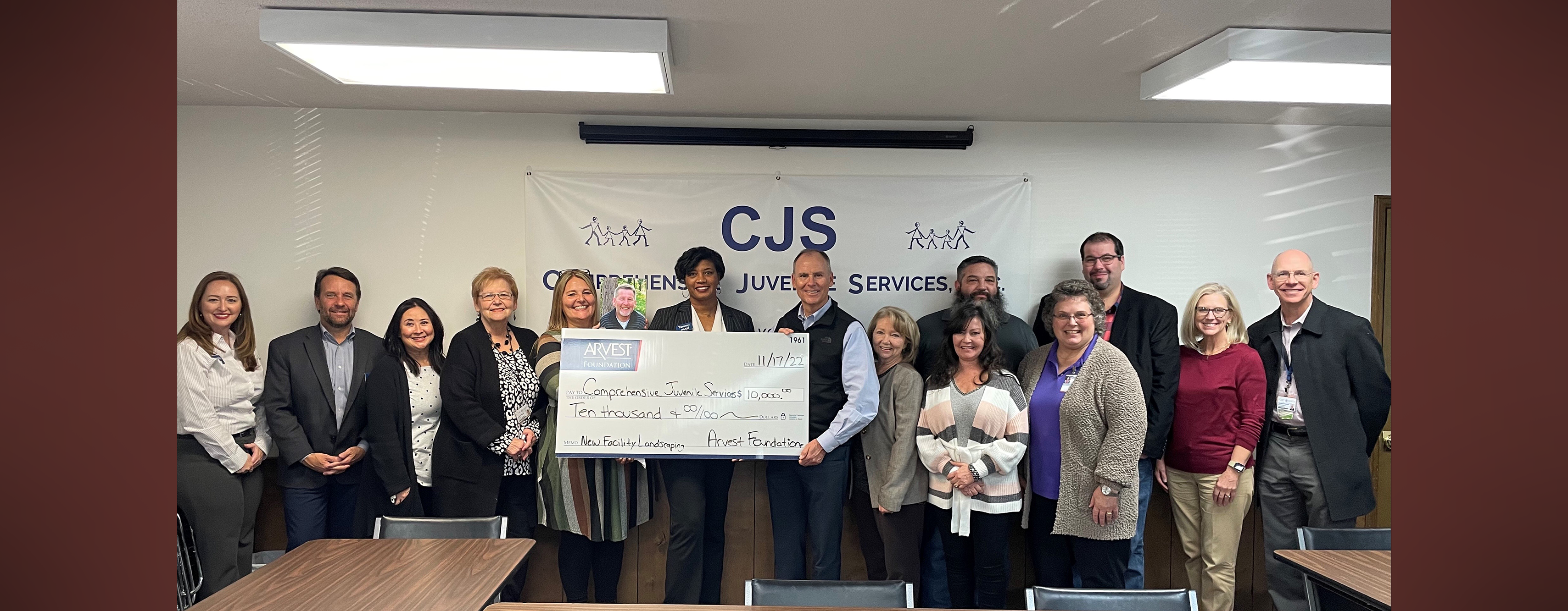 Comprehensive Juvenile Services Receives $10,000 Arvest Foundation ...