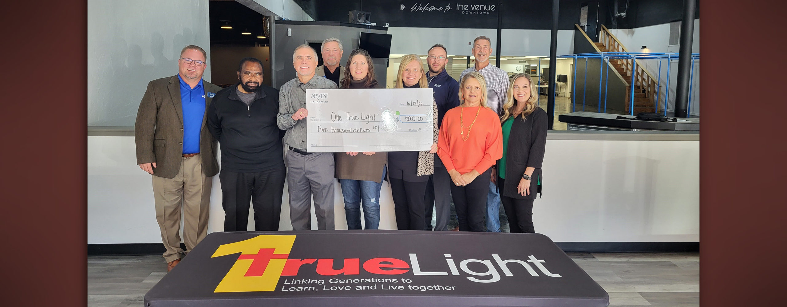One True Light Receives $5,000 Arvest Foundation Grant | Arvest Bank